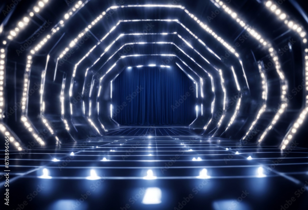 modern stage symmetry music illumination blue technology projectors ...