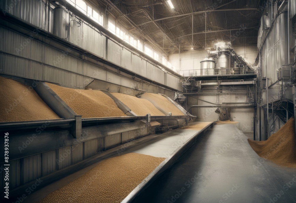 grain storing plant flour storage granary products bulk processing ...