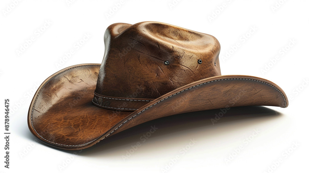 A simple image of a cowboy hat on a white background Suitable for ...