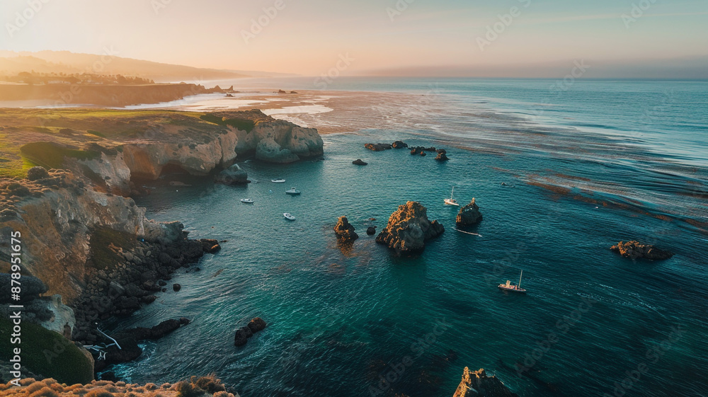Foto de Empty flying island Piece of ground isolated on a white ...