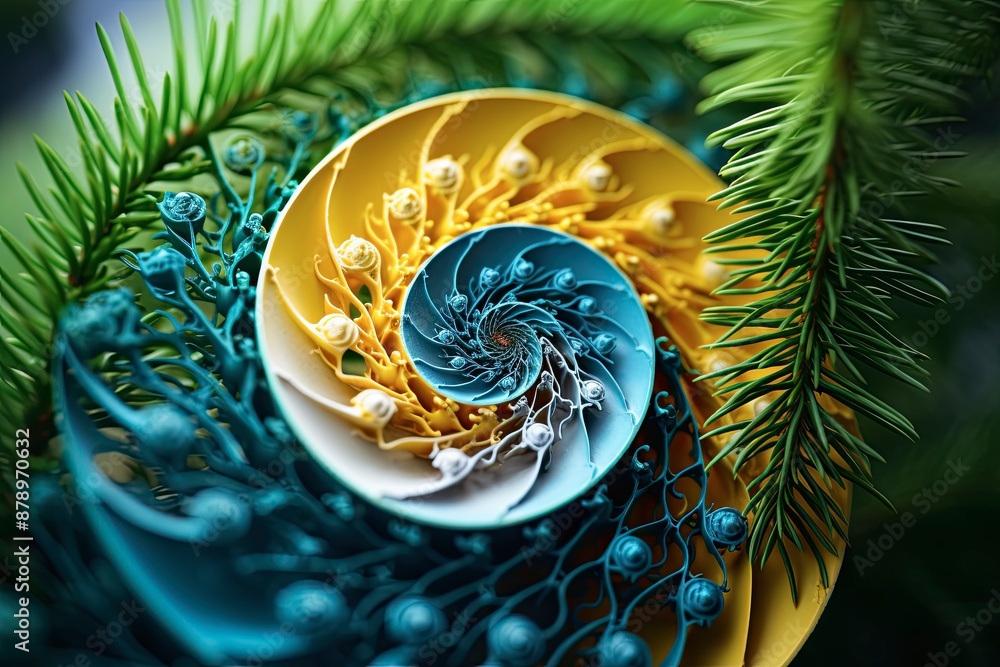 Fibonacci Spiral Background. The natural harmony and mathematical ...