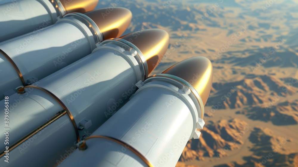 Conceptual rocket design with multiple interchangeable modules ...