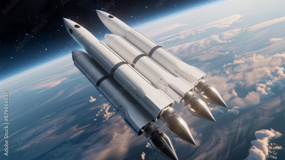 Conceptual rocket design with multiple interchangeable modules ...