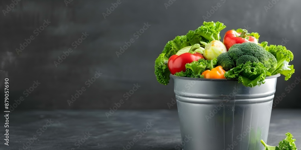 Discarding spoiled vegetables in the trash exacerbates the problem of ...