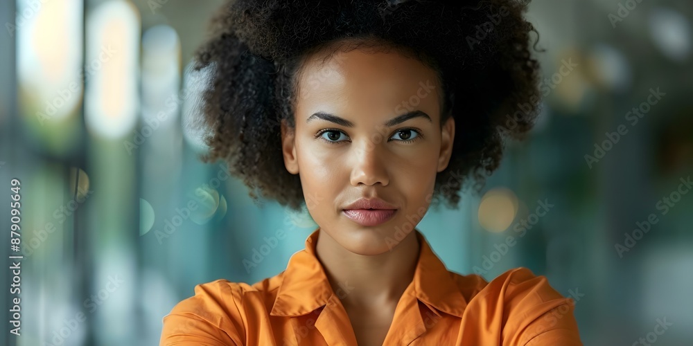 A young woman with brown skin and black hair fights gender inequality ...