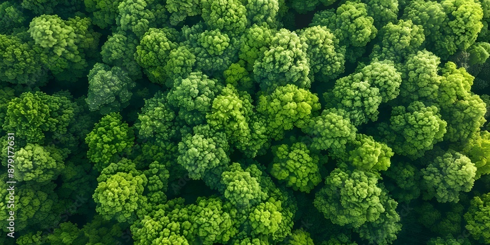 Aerial footage showcases trees absorbing CO2 to support carbon ...