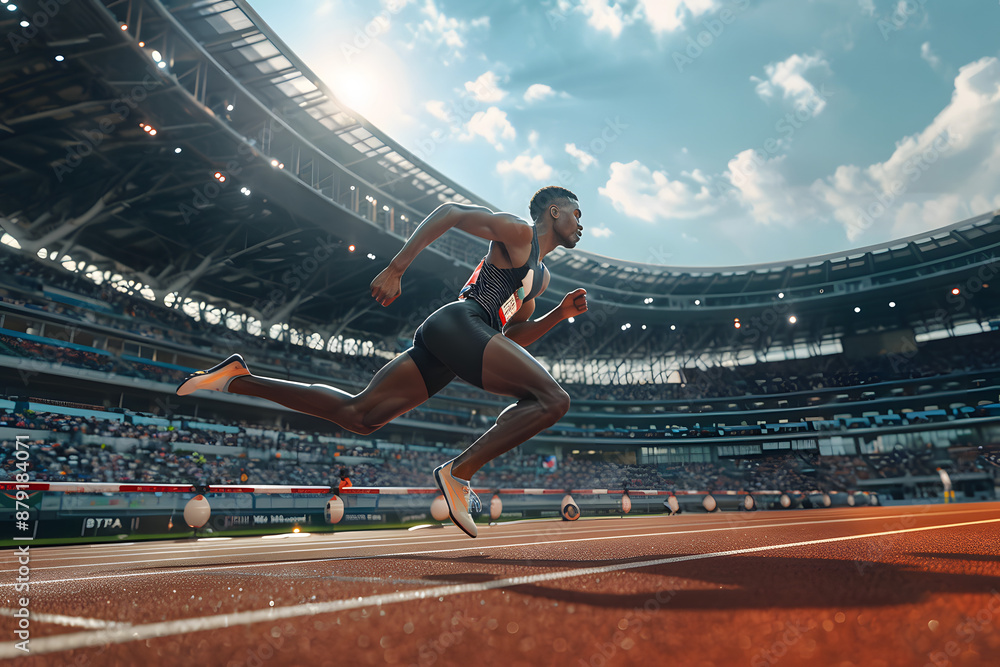 athletes running and at the medal ceremony of the Paris 2024 Olympic ...