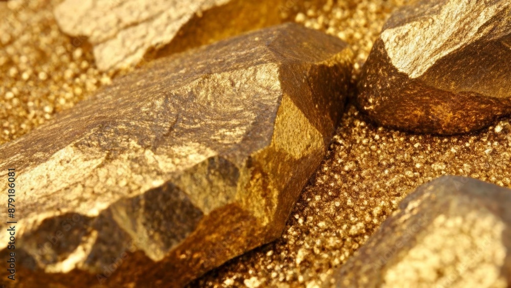 Glistening gold a symbol of wealth and power Stock Photo | Adobe Stock