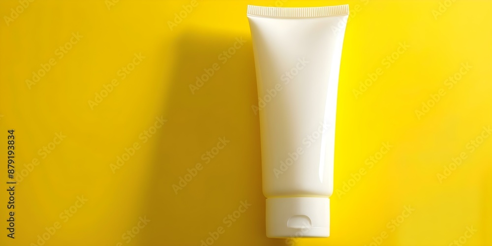Simplified Packaging for Basic Sunscreen with Key Ingredients. Concept ...