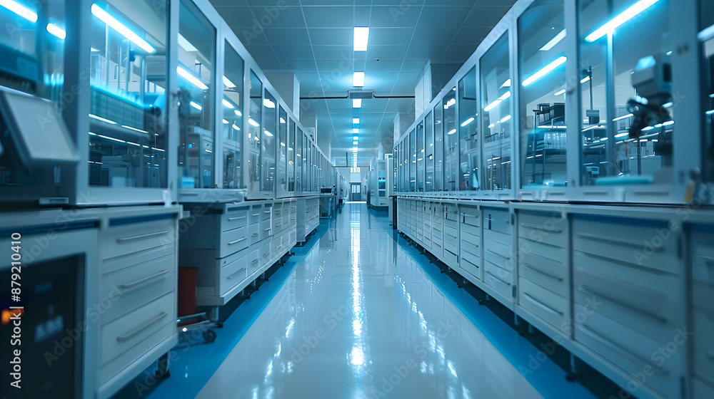 Modern laboratory with advanced scientific equipment, clean and ...