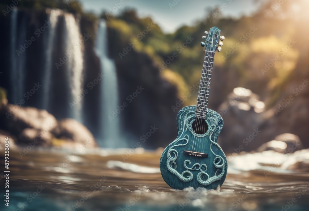 an set strings waterfalls design octopus mythical shirt lands realm ...