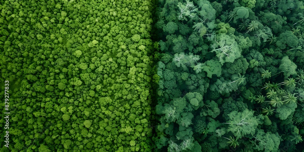 Comparison of Deforested Areas and Dense Green Forests in the Amazon A ...