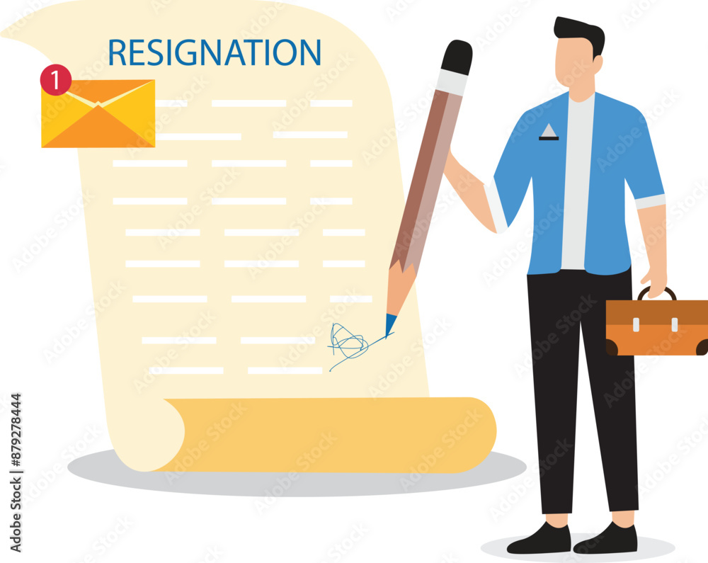 Professional write resignation letter to quit job or inform to leave ...