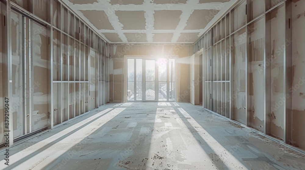 Installing Metal Frames and Drywall for Gypsum Walls: Construction and ...