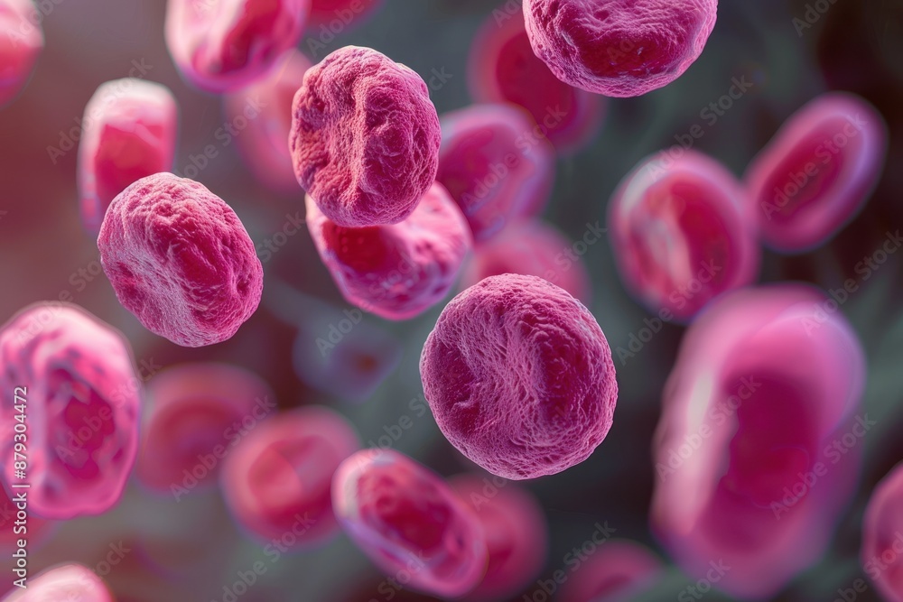 Streptococcus pneumoniae bacteria, also known as pneumococcus, Gram ...