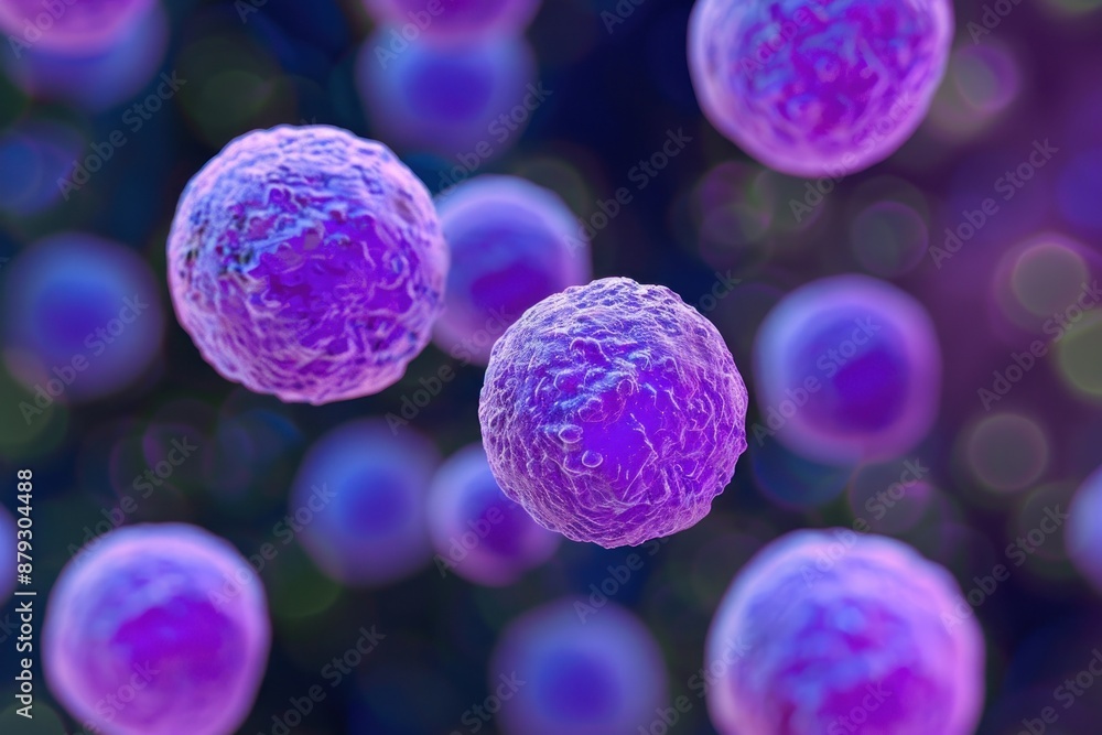 Streptococcus pneumoniae bacteria, also known as pneumococcus, Gram ...