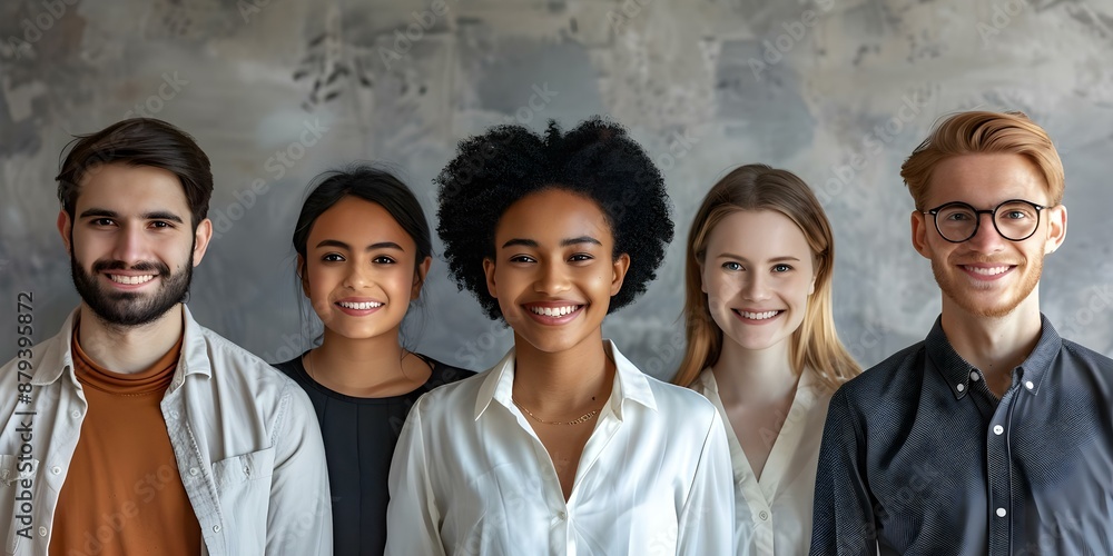 Diverse group isolated together. Concept Team Building Activities ...