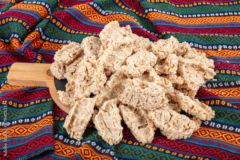 Traditional Anatolian chips (Turkish name is Tarhana). Pieces of the ...