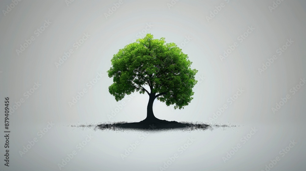 Minimalist logo featuring a book with a tree shadow, use as ...