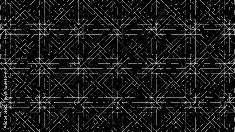 Seamless loopable abstract motion graphics animation set, random lines ...