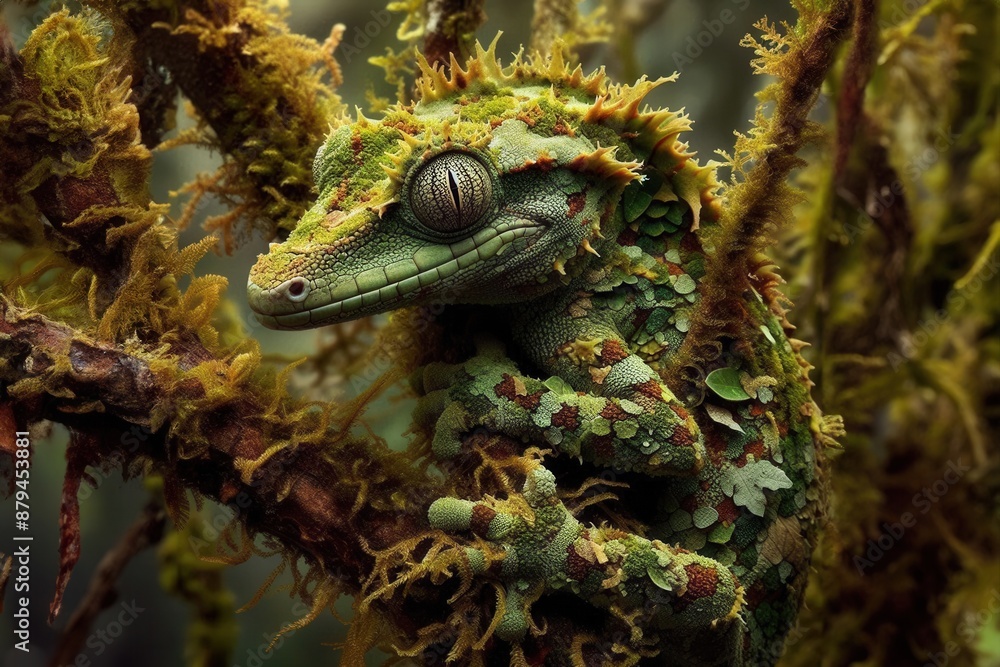 Remarkable camouflage of a perfectly masked mossy leaf-tailed gecko ...