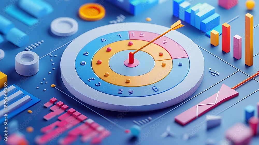 an infographic displaying key performance indicators (KPIs) and ...