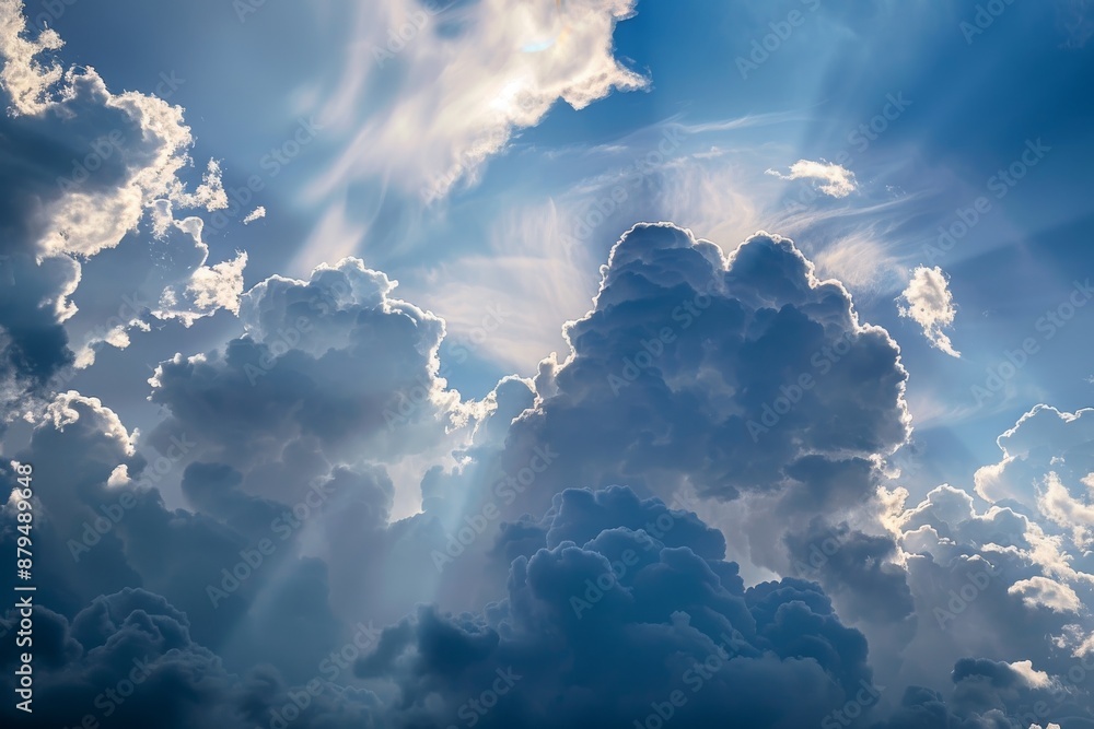 Cloud service models illustrated with different cloud shapes ...