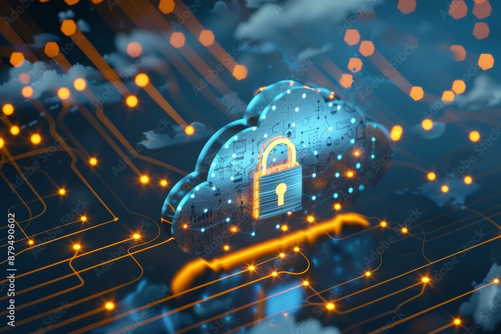 Cloud service models illustrated with different cloud shapes ...