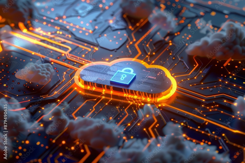 Cloud service models illustrated with different cloud shapes ...
