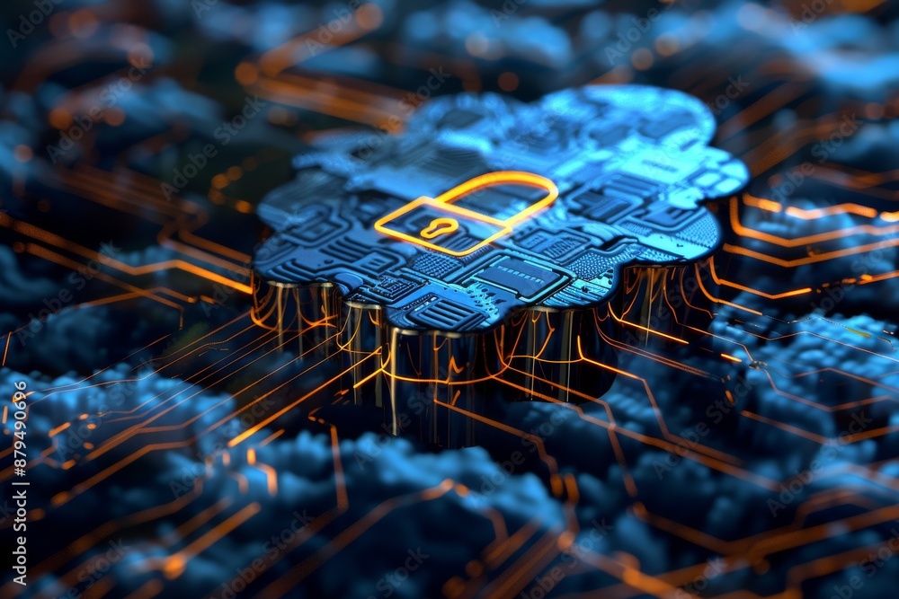 Cloud service models illustrated with different cloud shapes ...