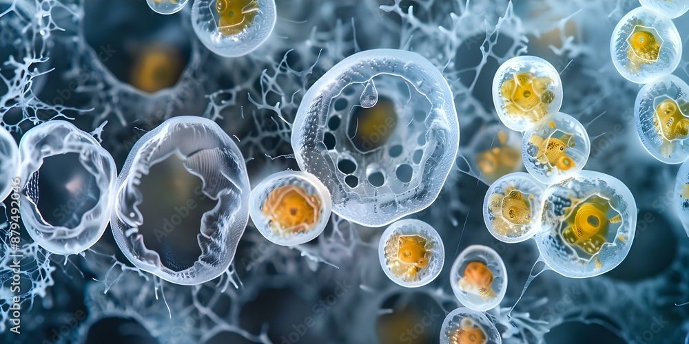 Microscopic Examination of Bulb Storage Cells Revealing Densely Packed ...