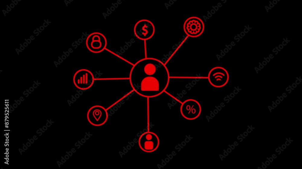 Team management and animated infographic diagrams on this topic. Color ...