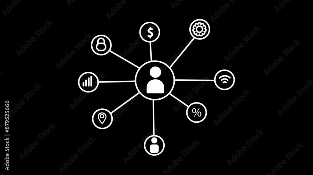 Team management and animated infographic diagrams on this topic. Color ...