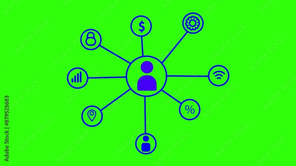 Team management and animated infographic diagrams on this topic. Color ...