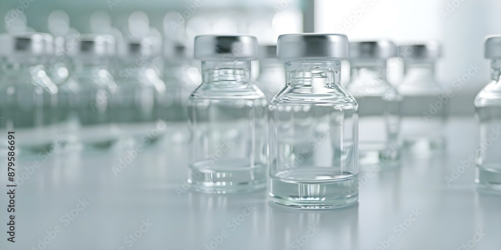 Instruments used in drug discovery and medical research. Concept Mass ...
