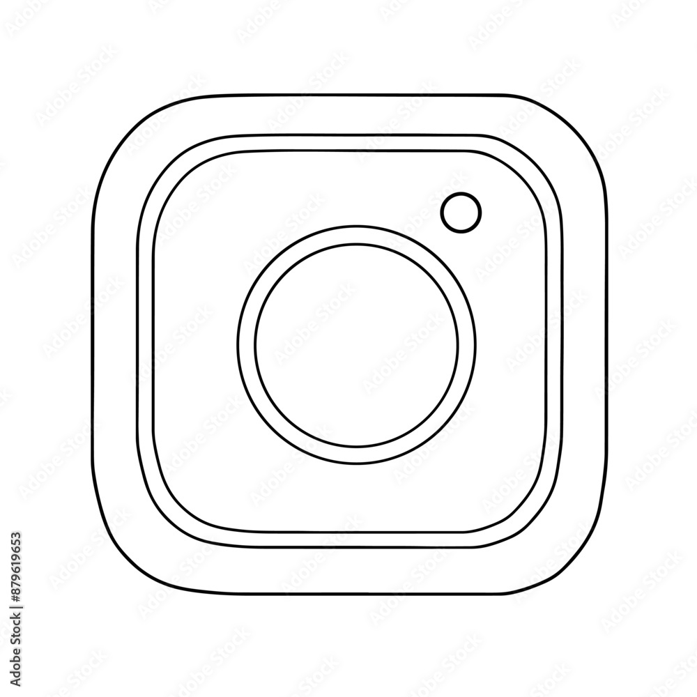 instagram logo isolated on transparent background. Vector png Stock ...