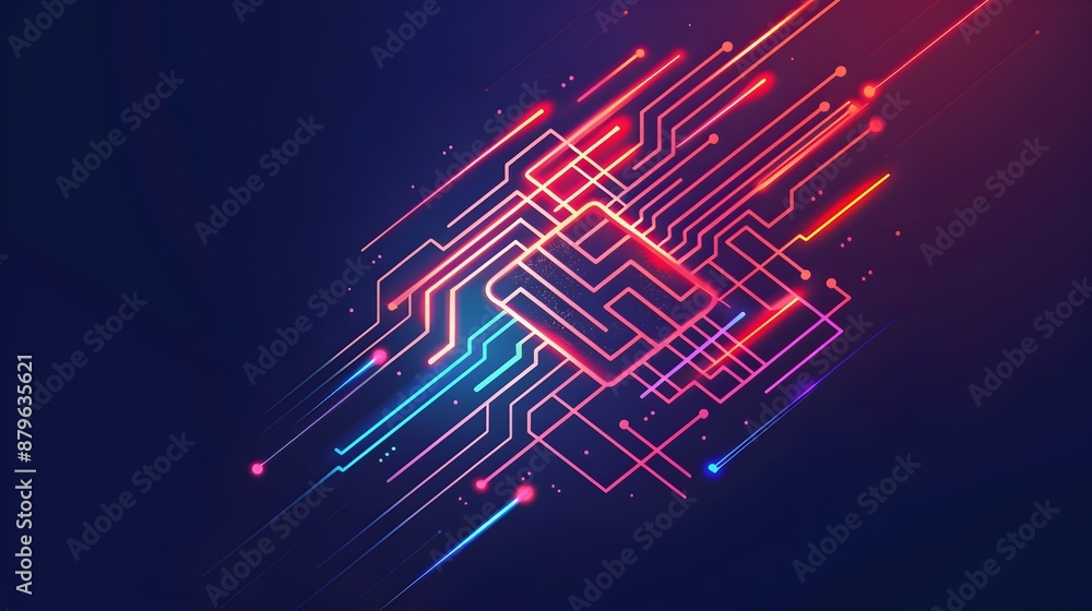 Vibrant and Dynamic Technology Inspired Logo for a Forward Thinking ...