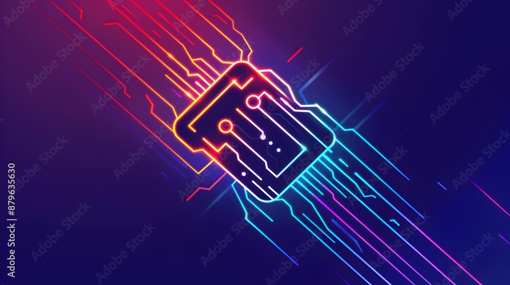 Vibrant and energetic technology themed logo design for a forward ...