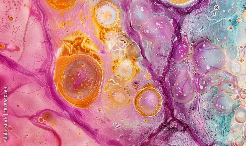 Fetal ovary: Oocyte development micrograph depicting leptotene and ...