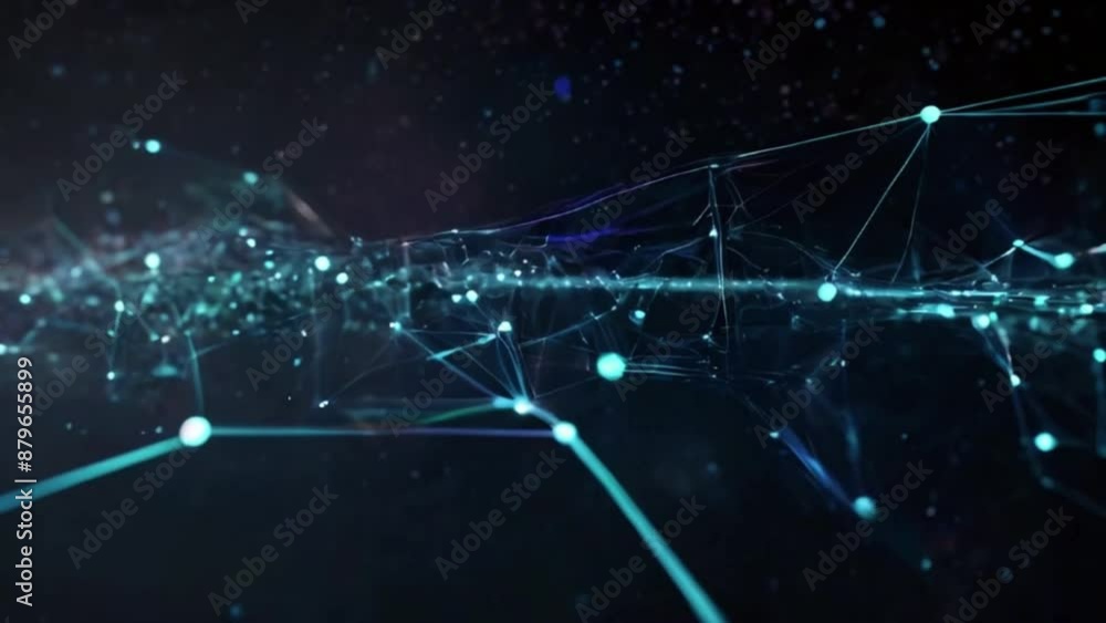 Visualize quantum data networks with particles entangling and ...