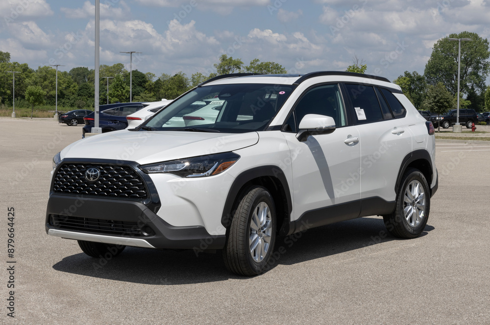 Toyota Corolla Cross LE display. Toyota offers the Corolla Cross with a ...