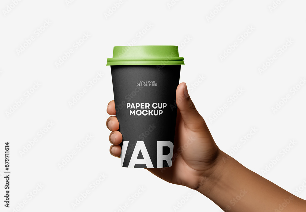 Paper Coffee Cup Mockup Generated with AI Stock Template | Adobe Stock