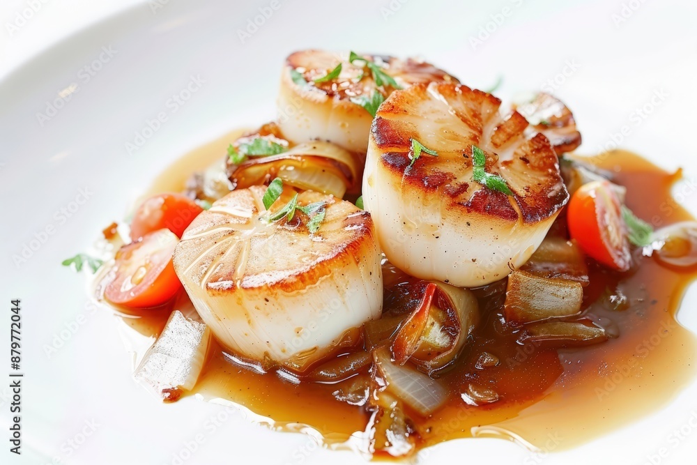 Fine Dining Delight: Diver Sea Scallops, Caramelized Endives, Brown ...