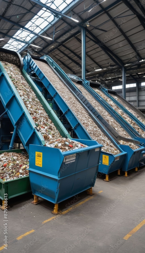 different waste waste processing ecology conveyors various garbage ...