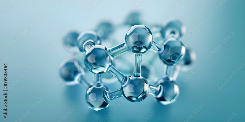 Visual representation of insulin molecular structure with annotated ...
