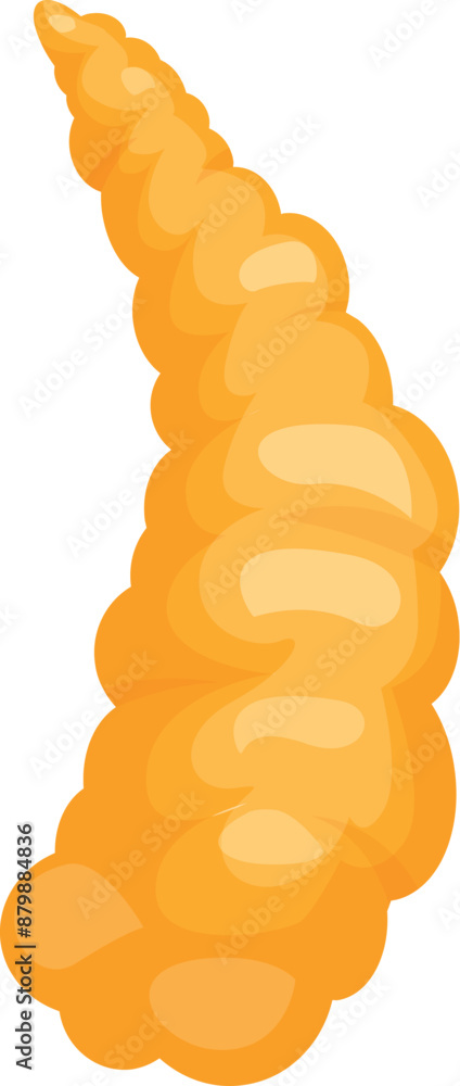 Human appendix organ representing the digestive system anatomy, showing ...