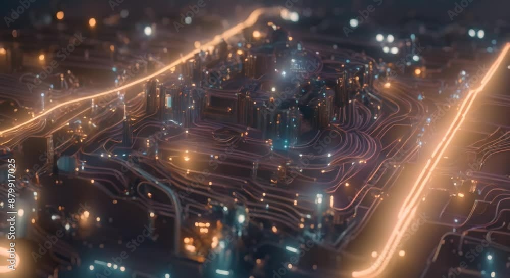 With its glowing wires and circuitry the AI entity appears almost alive ...