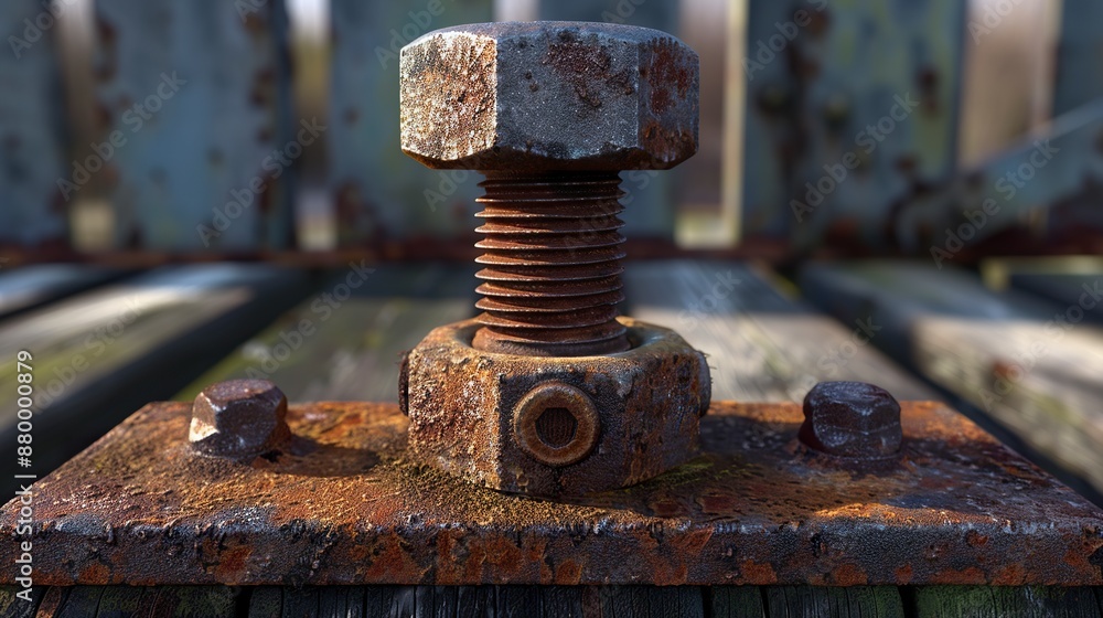 A rusty screw nut symbolizing decay and the need for repair. Rusty ...