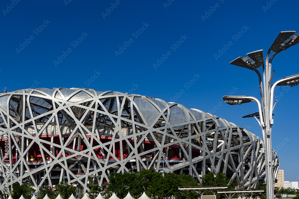 National Olympic Stadium (Also known as Bird's Nest) in Olympic Green ...
