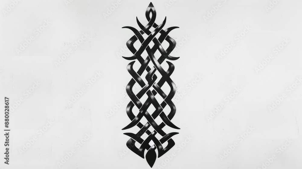 Tattoo Ink Impression. A sketch for a tattoo design. A detailed art ...
